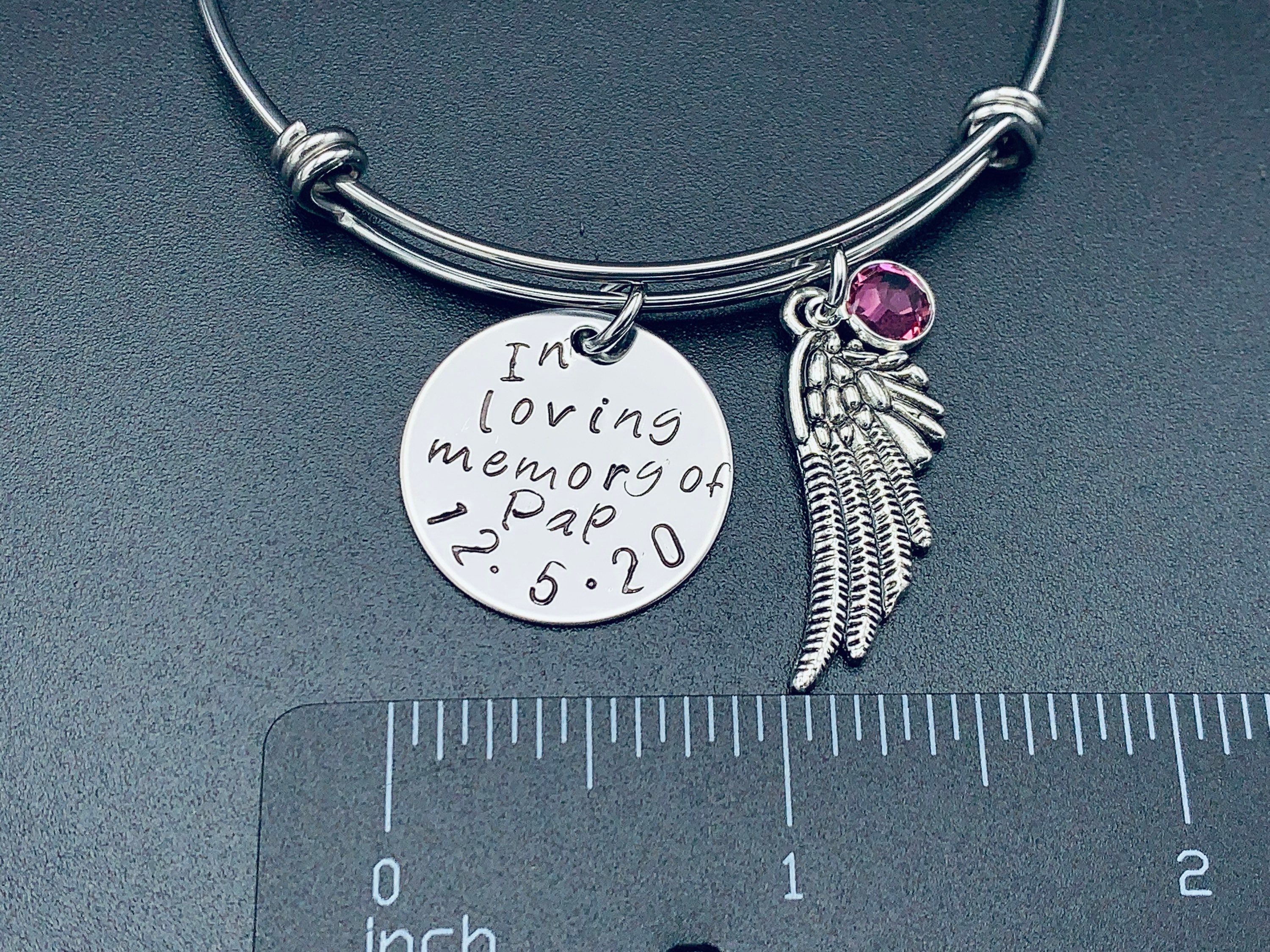 In loving memory of hand stamped memory Personalized | Etsy