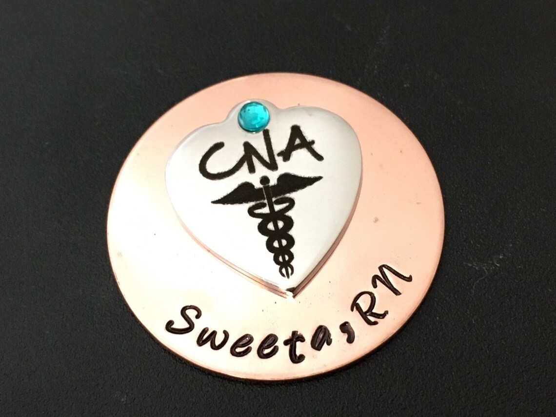 Personalized Pin for CNA Cadeceus / Nurses / Nursing Student | Etsy