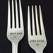 CUSTOM Forks-hand Stamped-personalized Forks -valentine's Day Gift ...