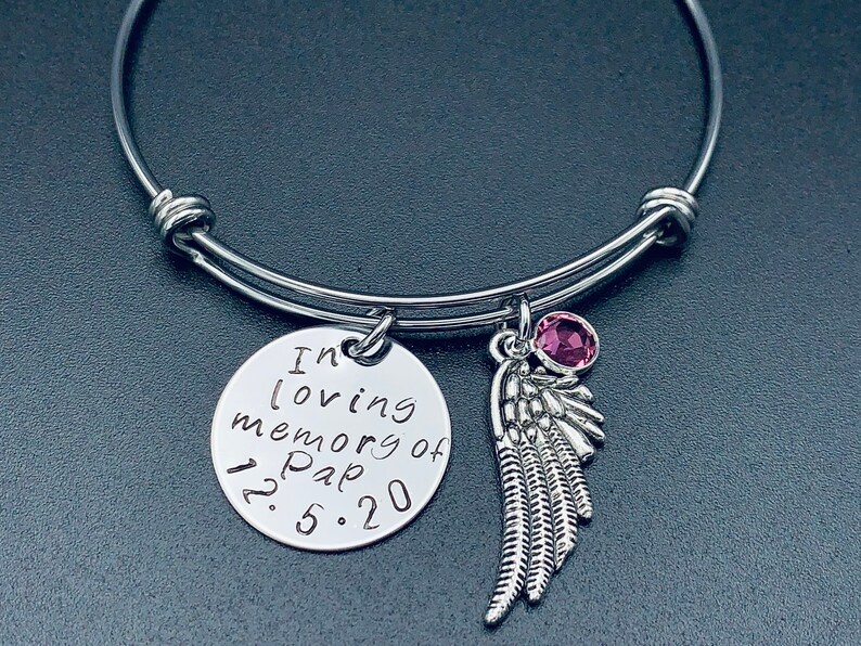 In loving memory of hand stamped memory Personalized | Etsy