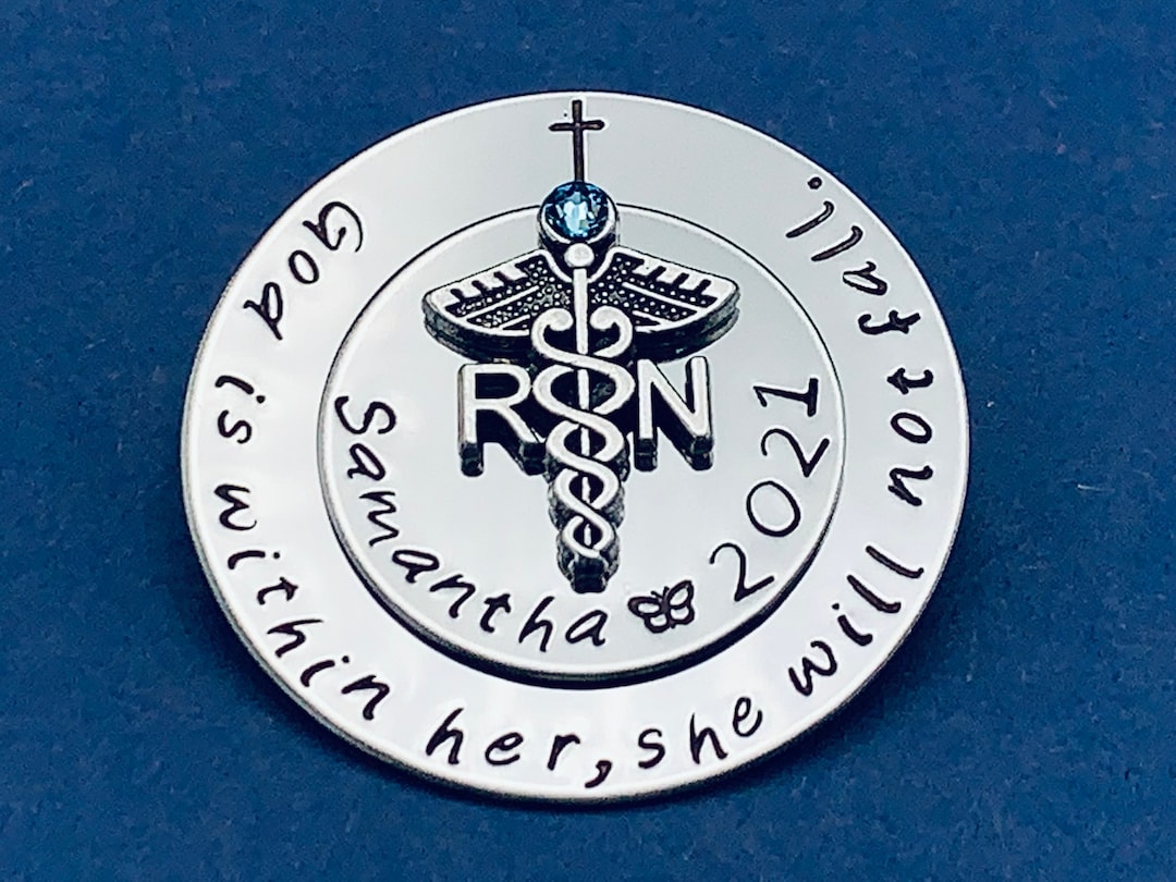 Personalized Pin for RN / Nurses / Nursing Student / Nursing Pinning ...