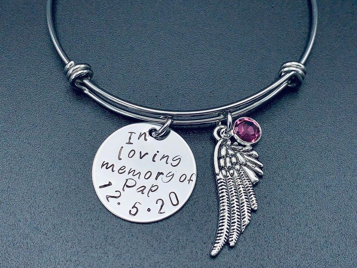 In Loving Memory Of Hand Stamped Memory Personalized - Etsy
