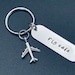 Hand Stamped Fly Safe Keychain/ Gift for Him-gift for Her ...