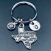 Texas State Keychain Texas Keychain Texas Keyring State - Etsy