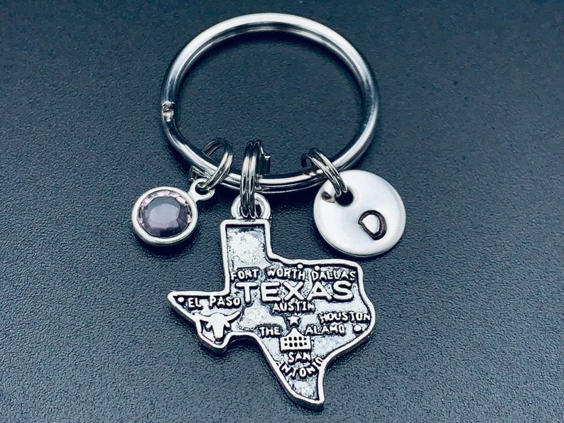 Texas State Keychain Texas Keychain Texas Keyring State | Etsy