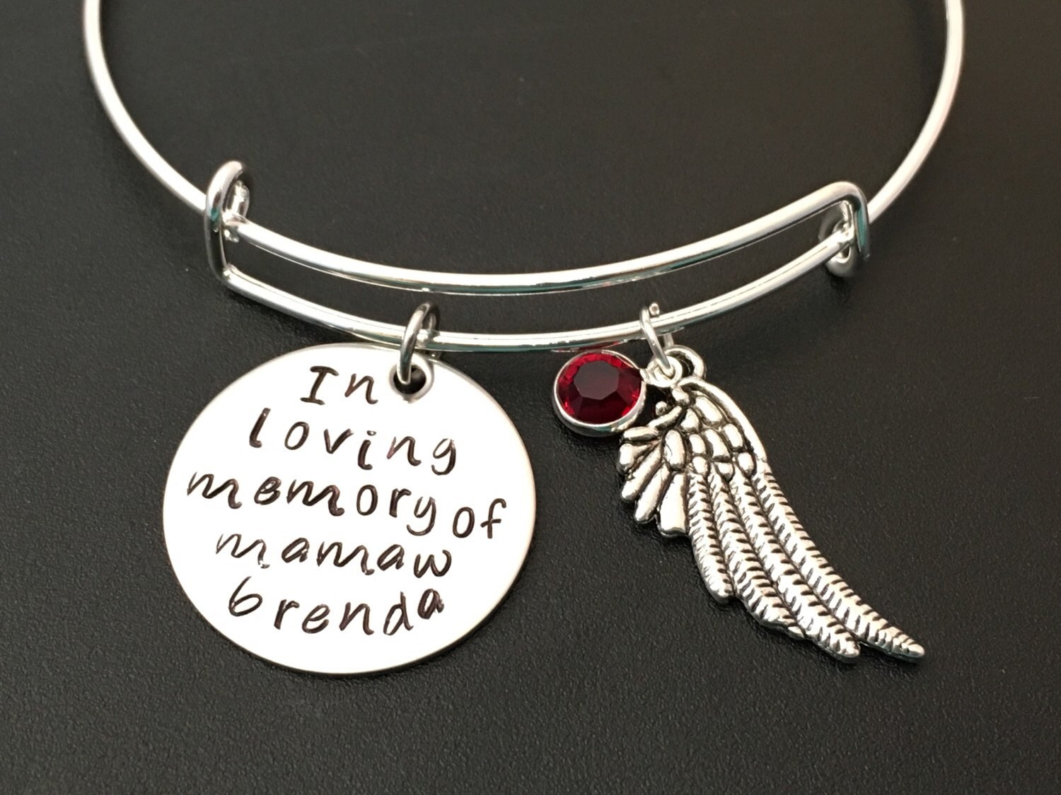 In loving memory of hand stamped memory Personalized | Etsy