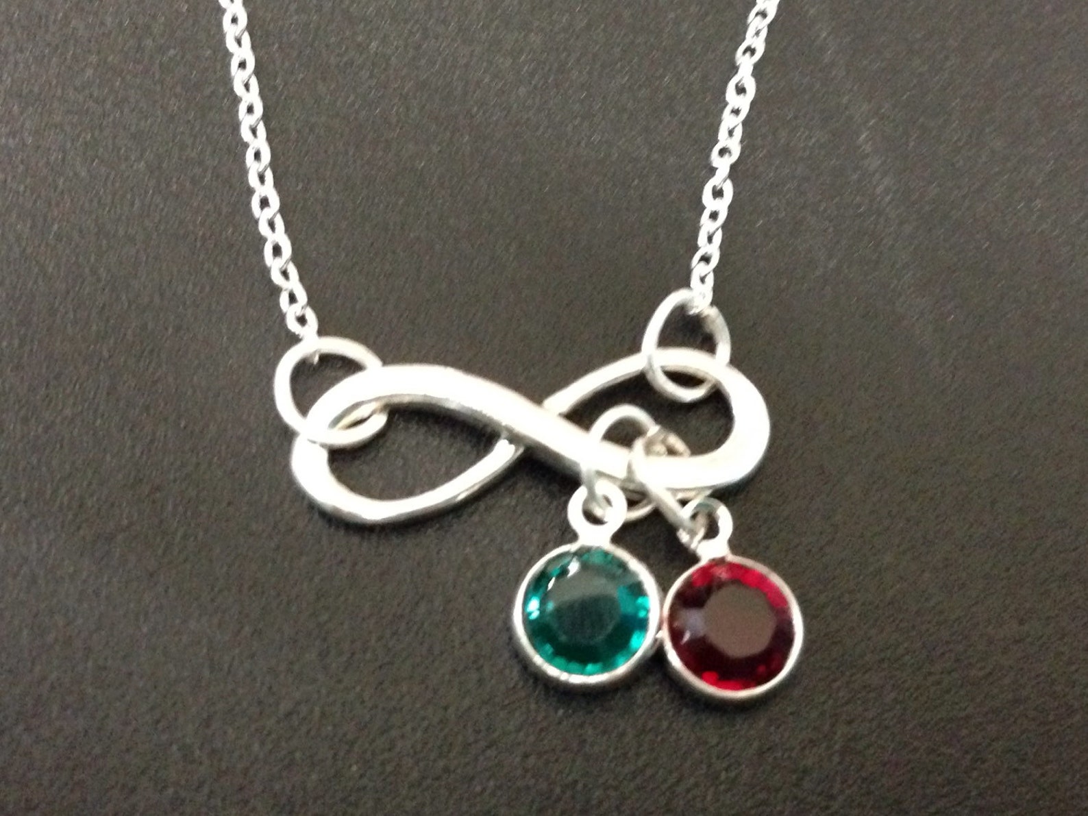Infinity Necklace Pendant Necklace Personalized Necklace - Etsy