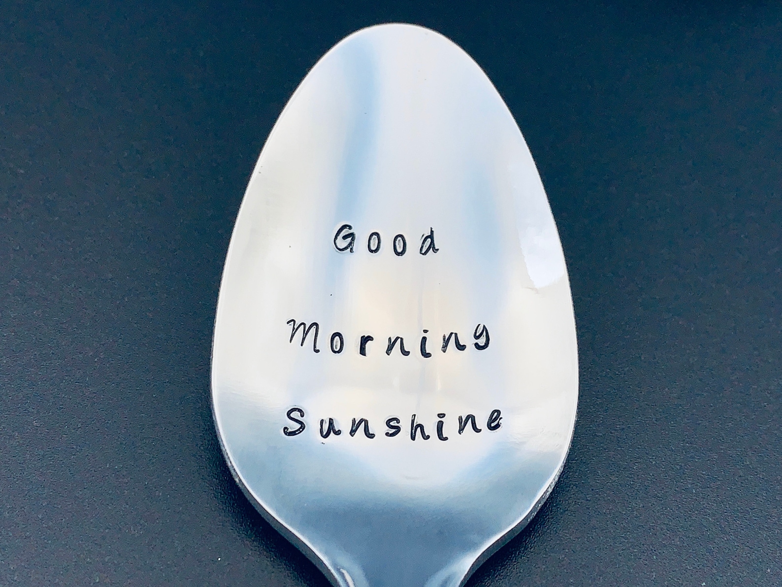 Good Morning Sunshine Spoon-hand Stamped Spoon -personalized Spoon ...