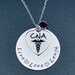 Cna/caduceus Nurses / Nursing Student/nurse Necklace, Nursing School ...