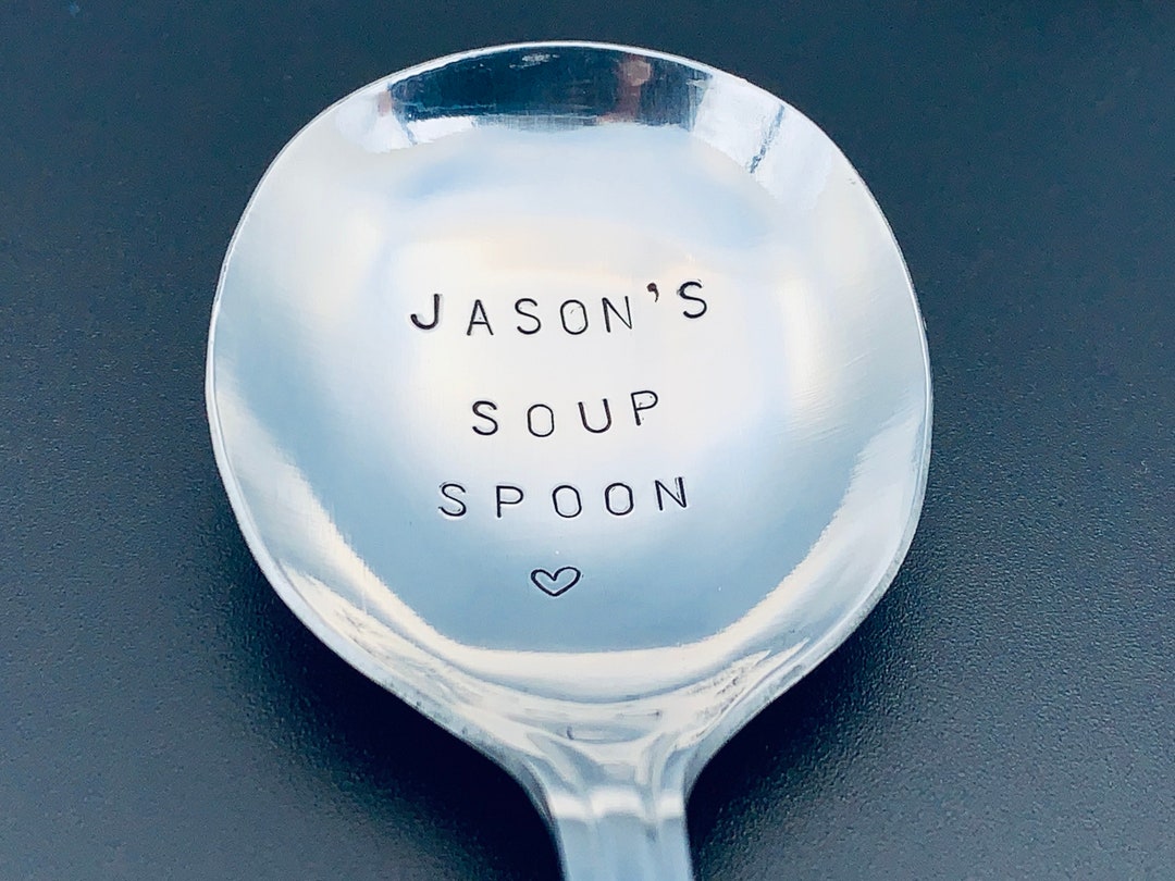 Hand Stamped Soup Spoon /souper Dad/ Souper Hero/ Father's Day/ Gift ...