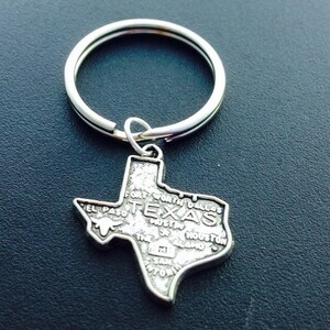 Texas State Keychain - Texas Keychain - Texas Keyring - State Charm ...