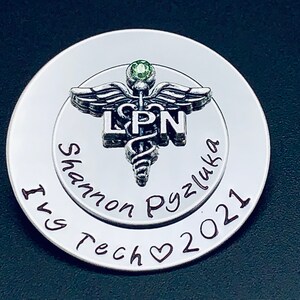 Personalized Pin for LPN / Nurses / Nursing Student / Nursing Pinning ...