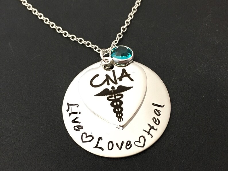 CNA/Caduceus Nurses / Nursing Student/Nurse Necklace Nursing | Etsy