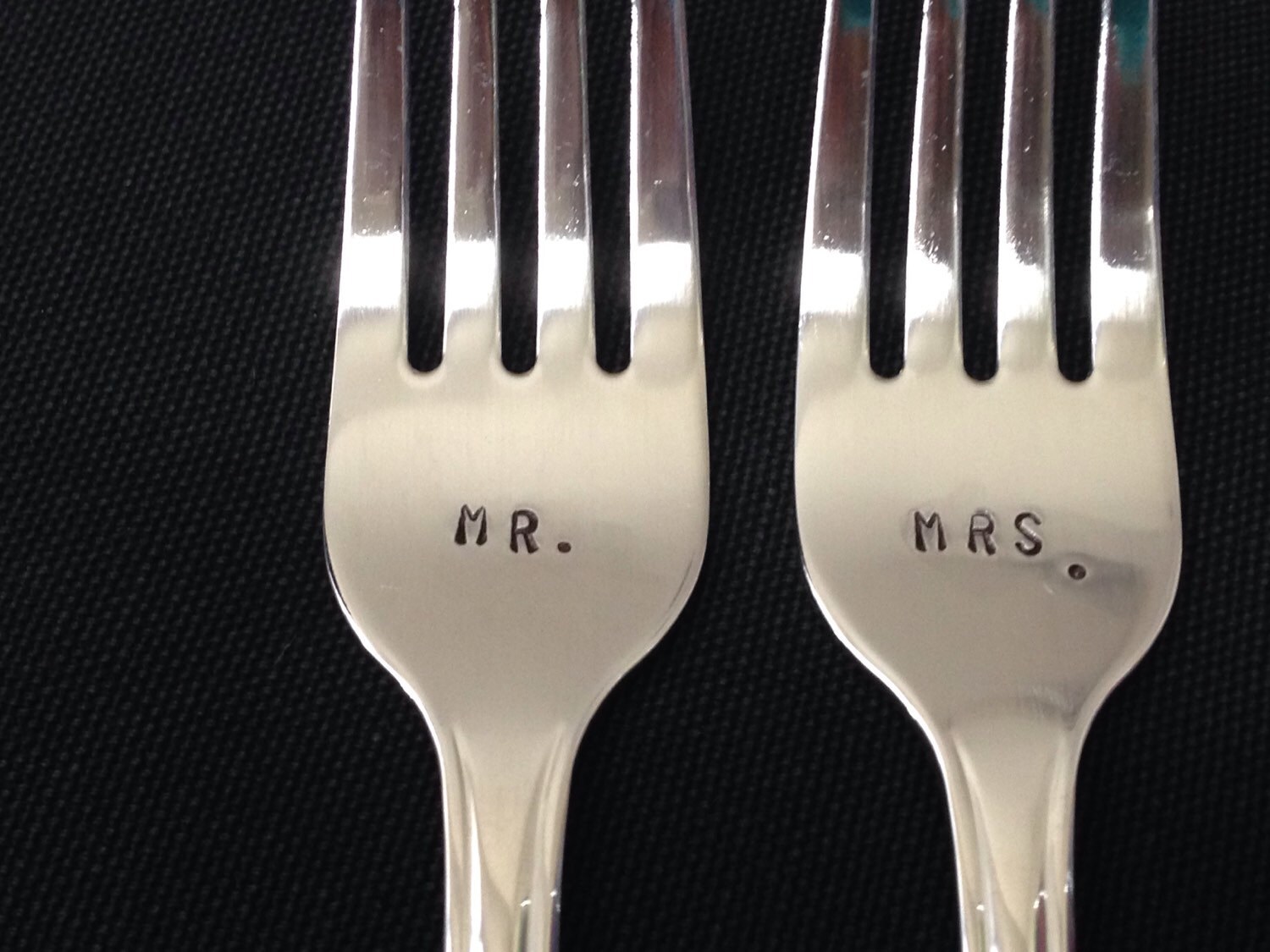 CUSTOM Forks-hand Stamped-personalized Forks message of | Etsy