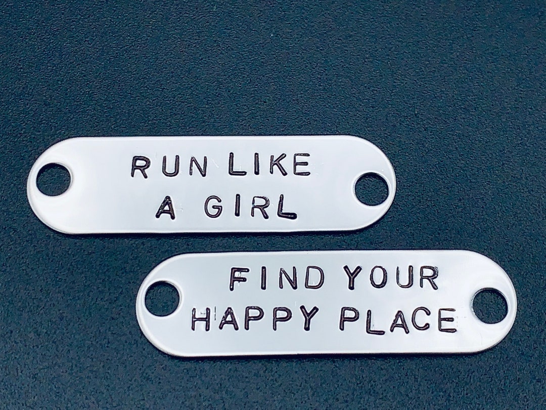 Running Shoe Personalized Charm - Personalized Shoe Tag Personalized ...