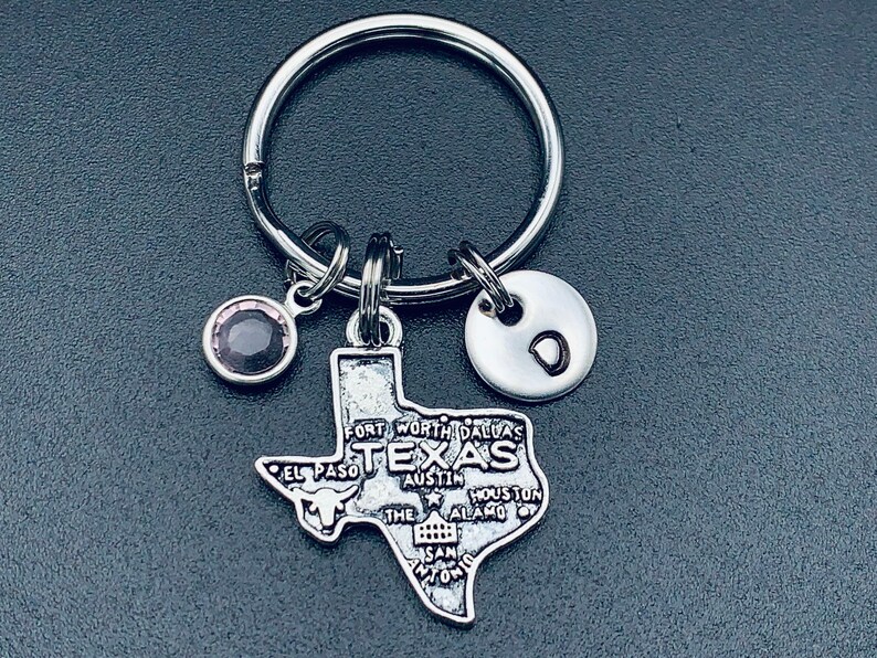Texas State Keychain Texas Keychain Texas Keyring State | Etsy