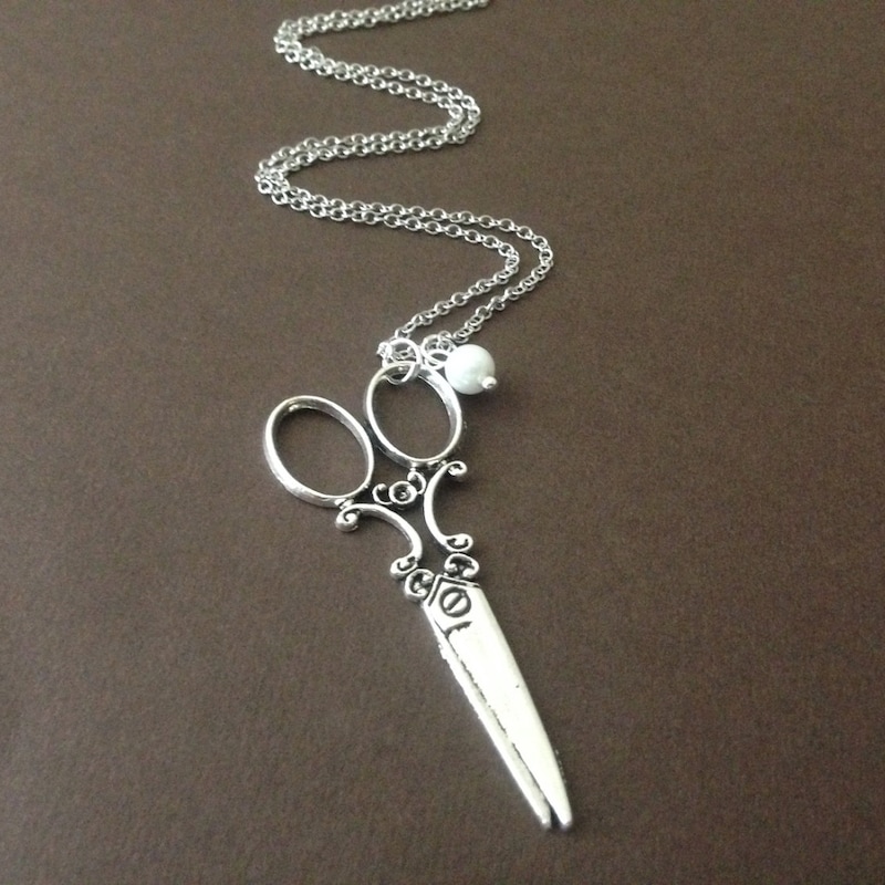 Scissor Necklace - Etsy