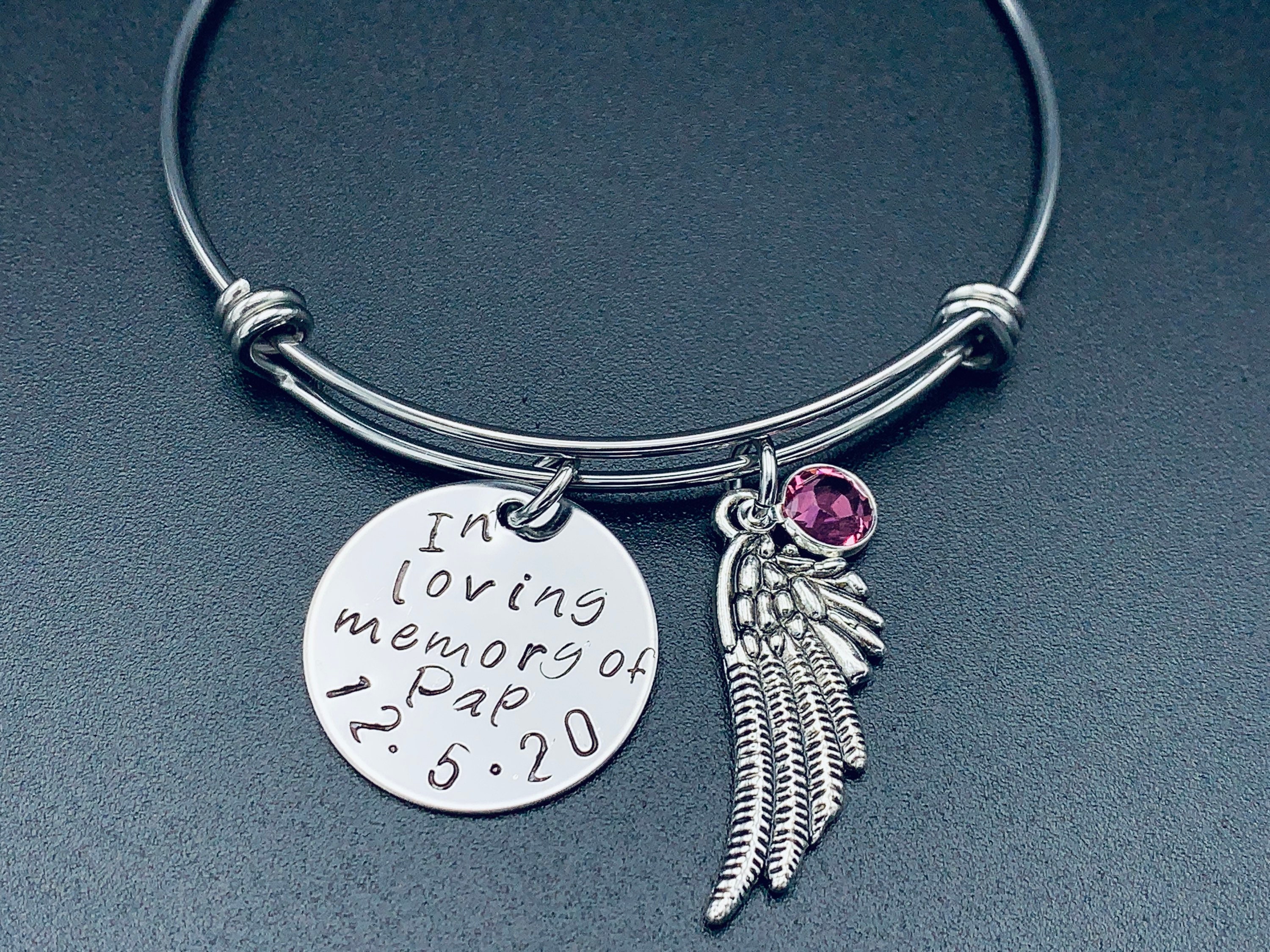 In loving memory of hand stamped memory Personalized | Etsy