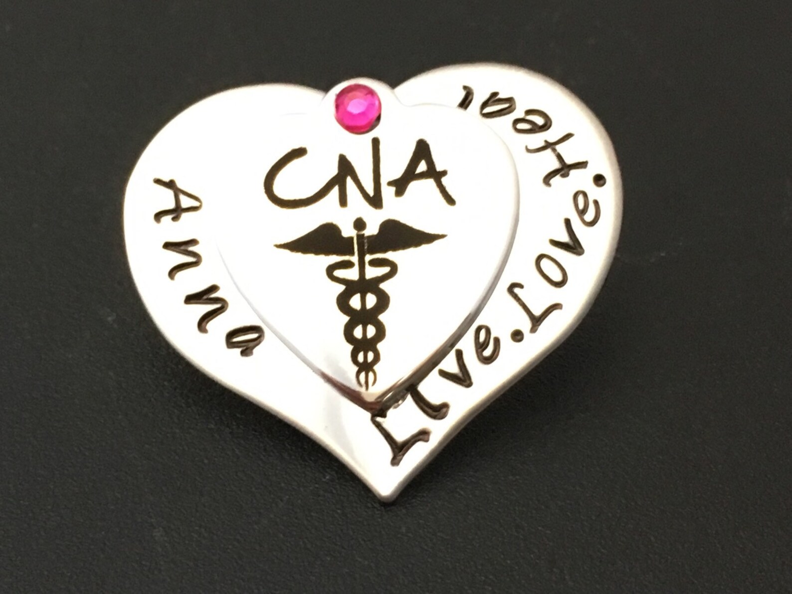 Hand Stamped Pin for CNA / Nurses / Nursing Student / Nursing - Etsy