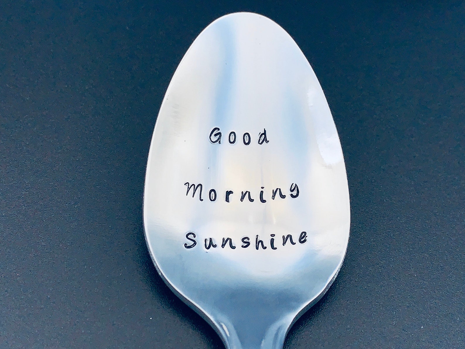 Good Morning Sunshine Spoon-hand Stamped Spoon -personalized Spoon ...