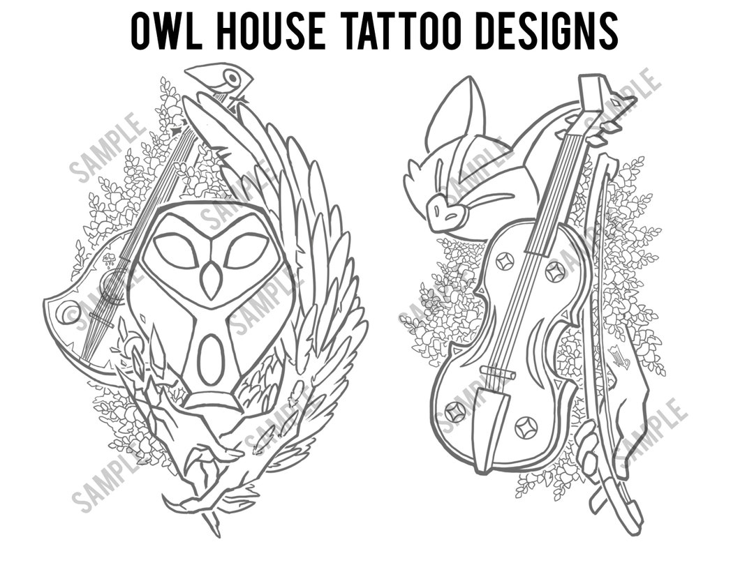 Owl House Character Palisman Tattoo Designs - Etsy