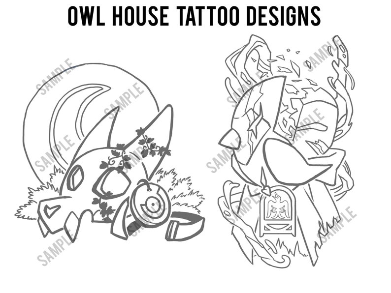 Owl House Character Palisman Tattoo Designs - Etsy
