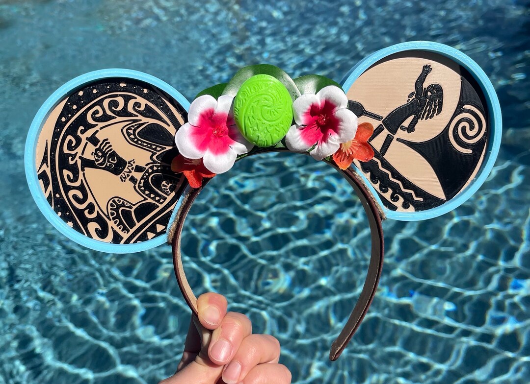 Light up Moana Mickey Ears - Etsy