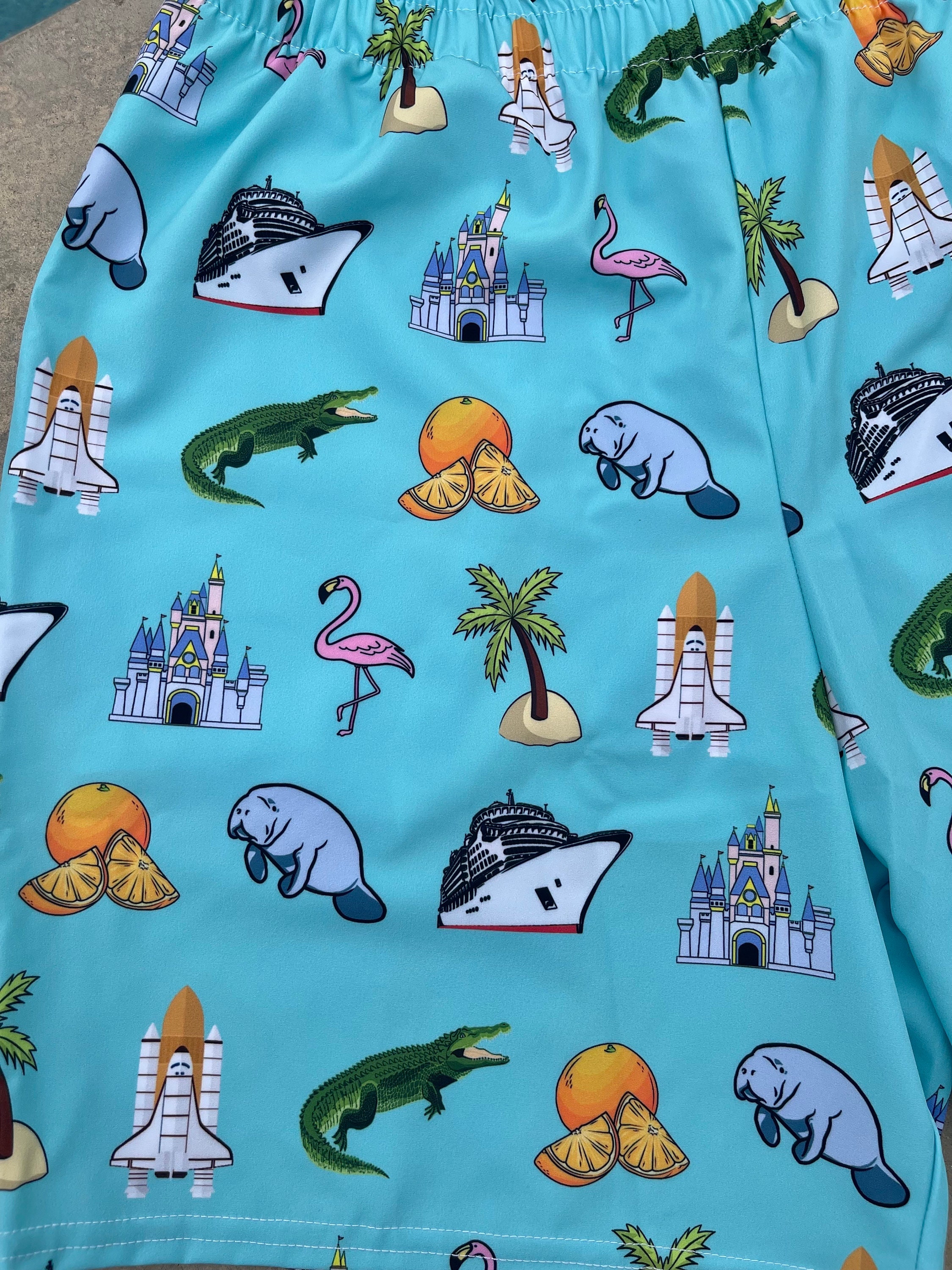 Florida Themed Men's Swim Trunks - Etsy