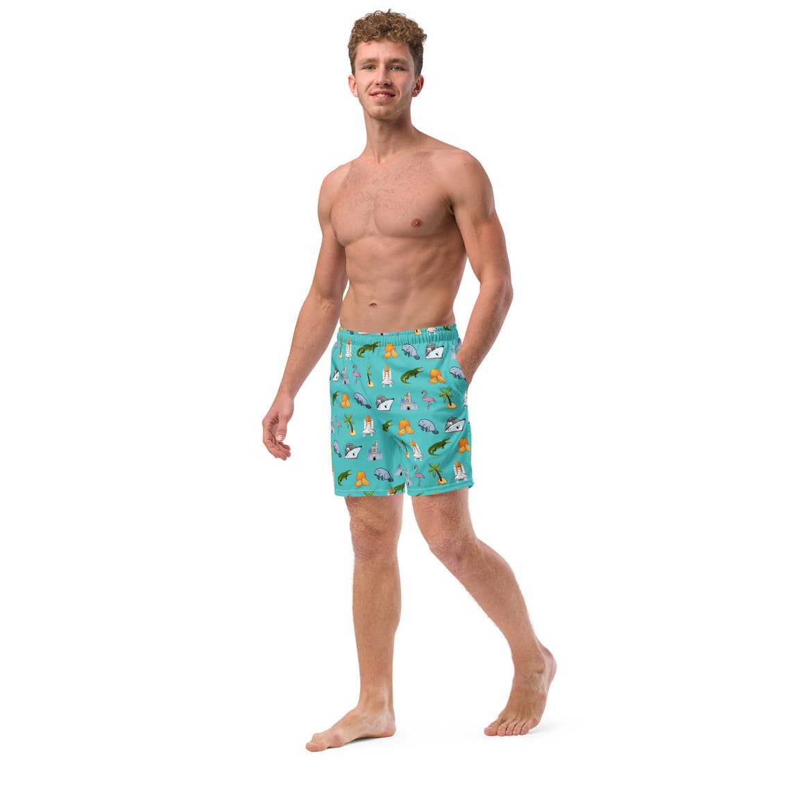 Florida Themed Men's Swim Trunks - Etsy