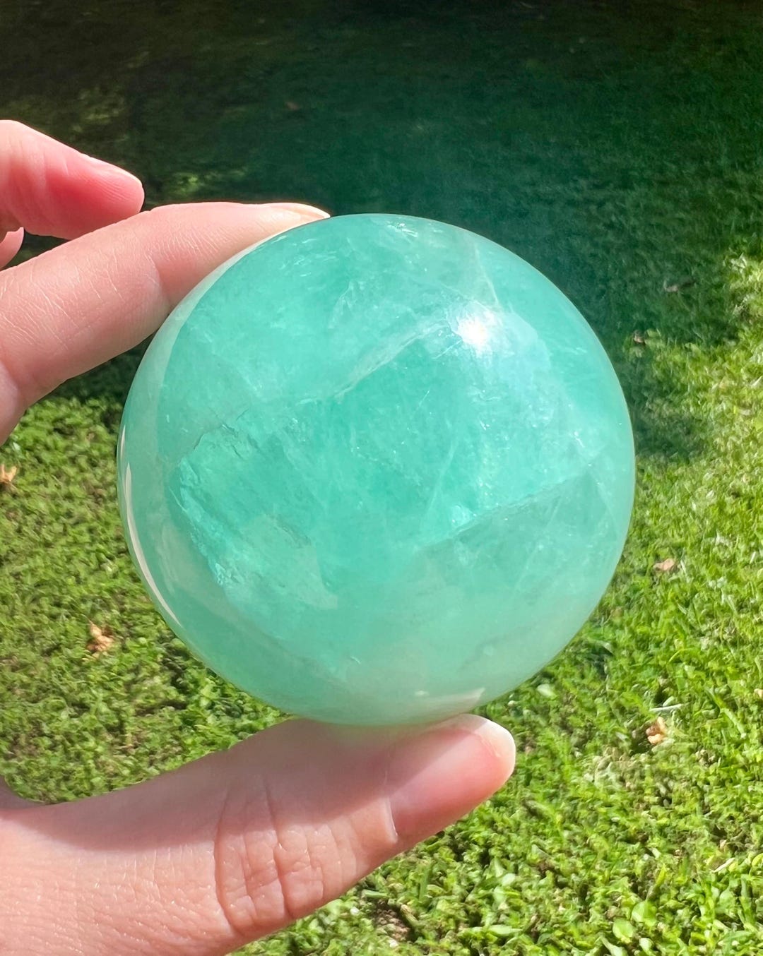 UV Reactive Fluorite Sphere / Green Fluorite / Natural Crystal - Etsy