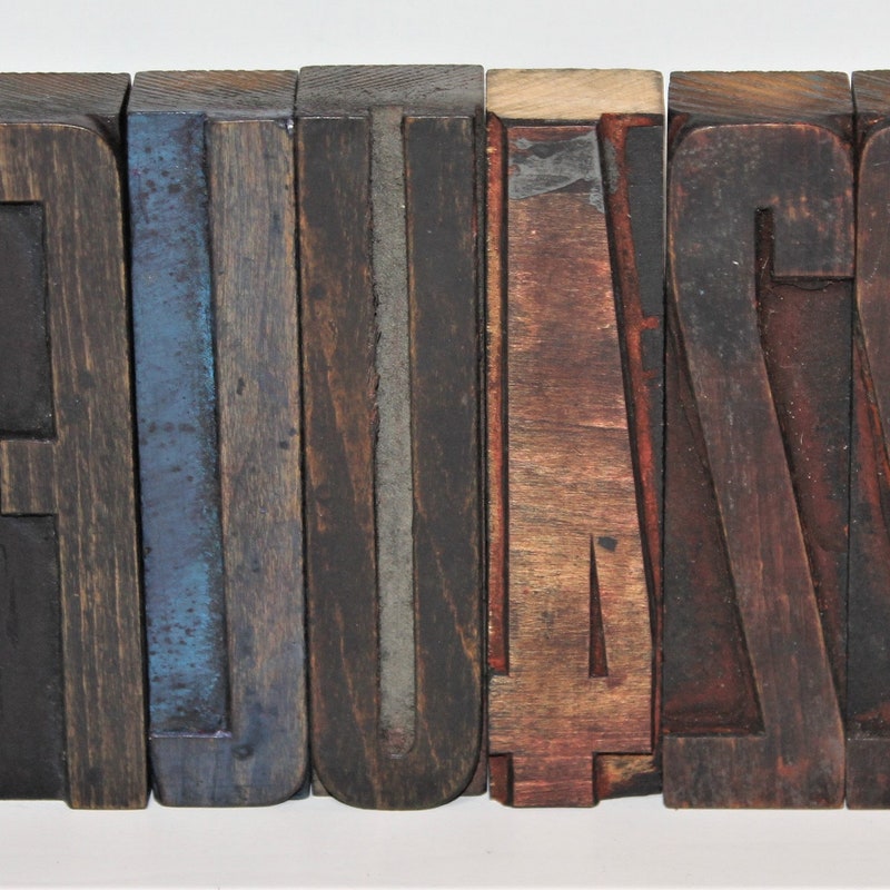 Letterpress Blocks - Etsy