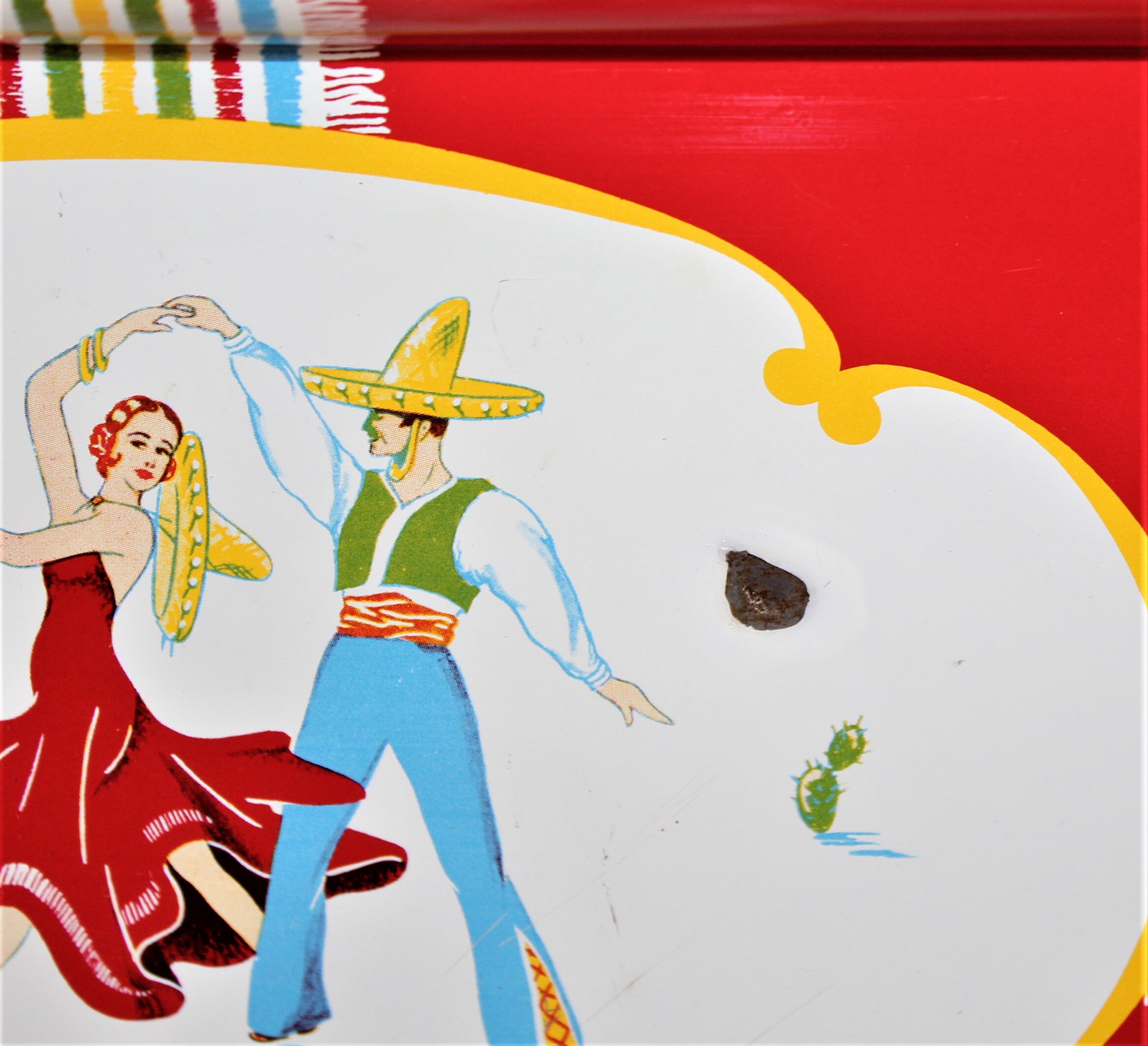 Set of 10 Vintage Enamel Salsa Dance Tin Platter Tray - Etsy