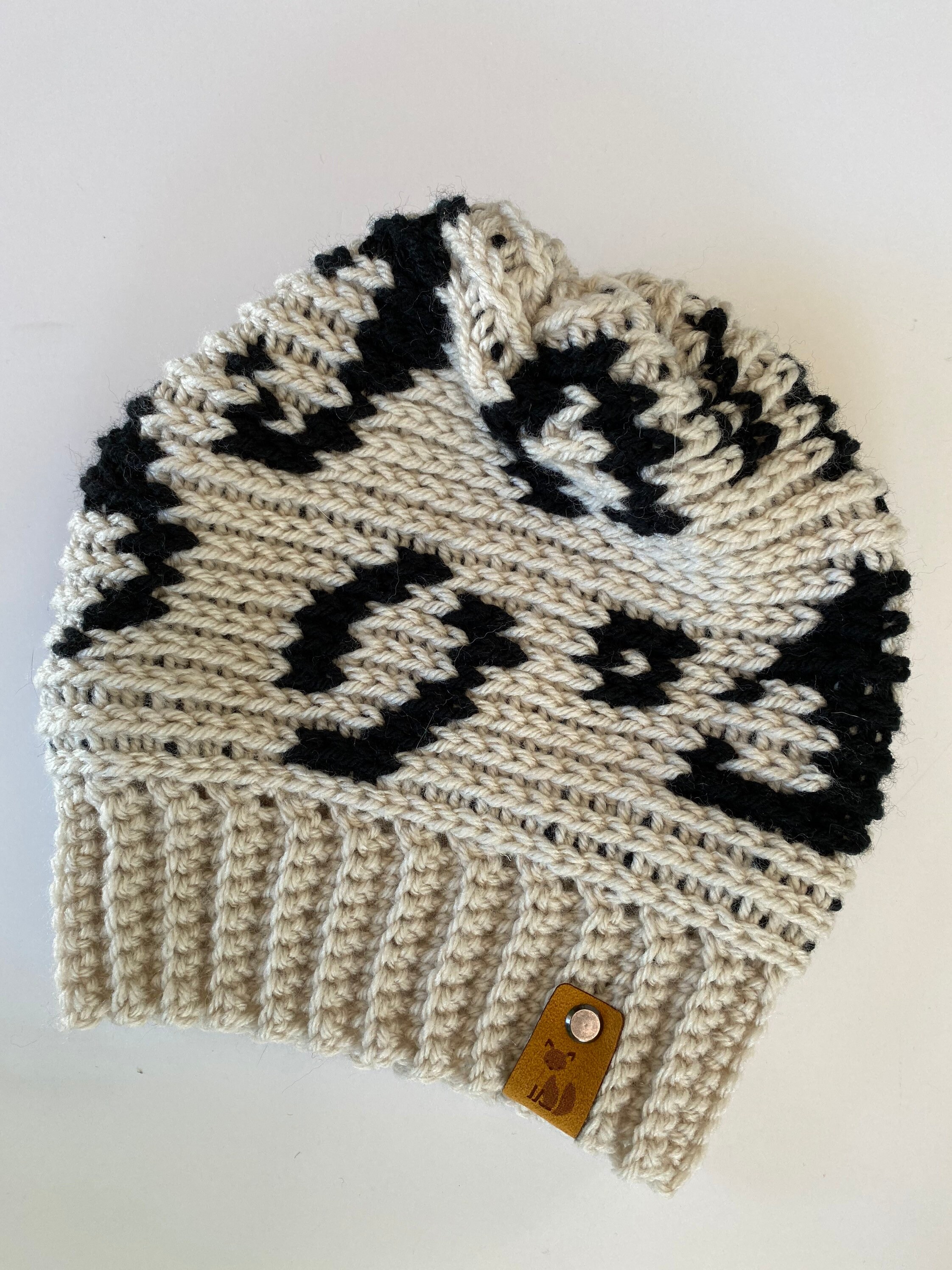CROCHET PATTERN- Leopard Print Bre Beanie- Animal Print Hat- Crochet ...