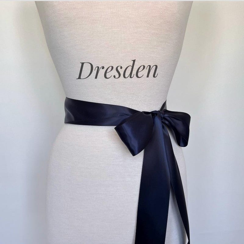 Navy Blue Sash - Etsy