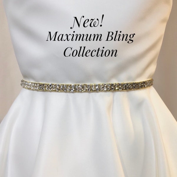 Rhinestone Belt - Etsy