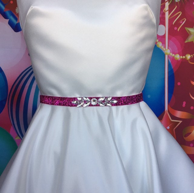 Rhinestone BeltGOLD Stretch Glitter Elastic Holiday Party | Etsy