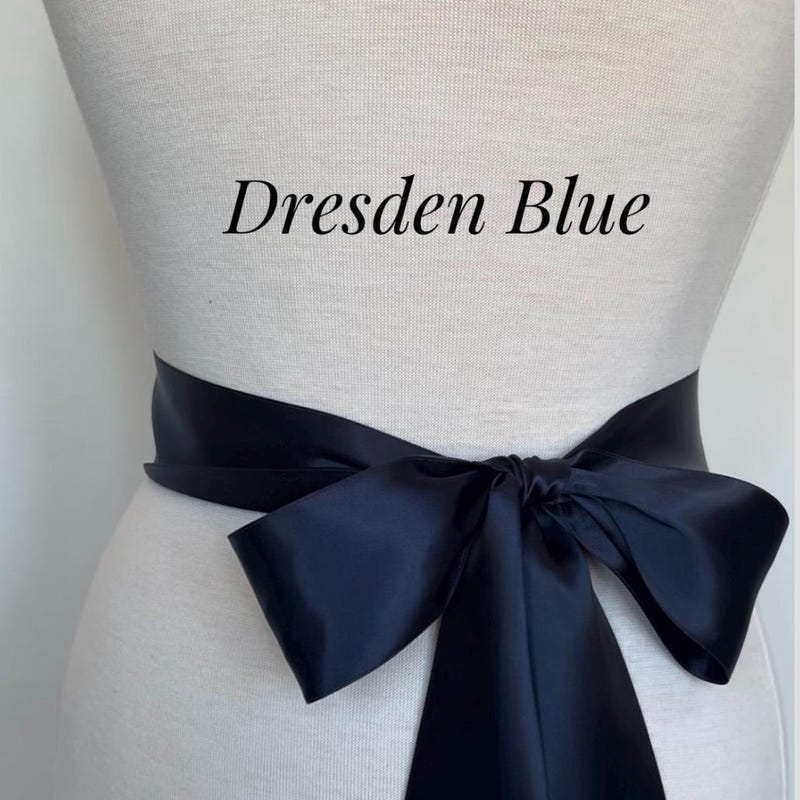 Navy Blue Sash - Etsy