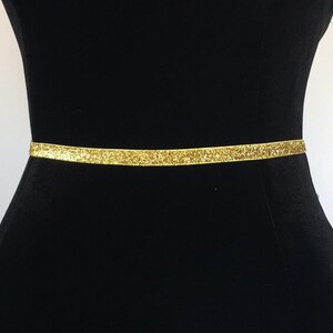 Rhinestone Belt Silver Stretch Belt BRIDAL Skinny Belt | Etsy