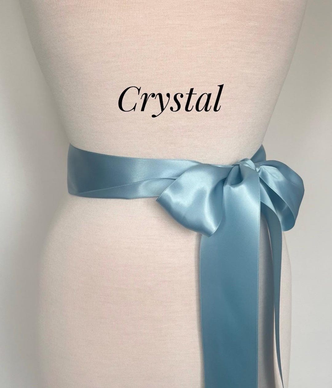 Beach Color Satin Ribbon Sash,1 1/2" and 2 1/4” Wide Bridal Ribbon Sash ...