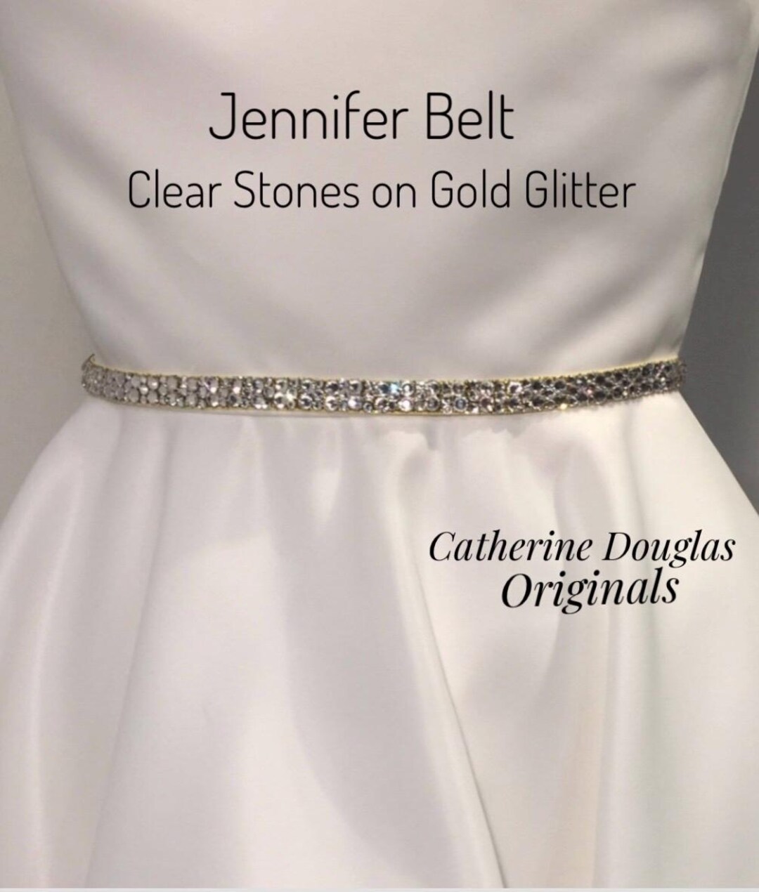 Rhinestone Belt,3/8” Gold Rhinestone Stretch Glitter Belt,special ...