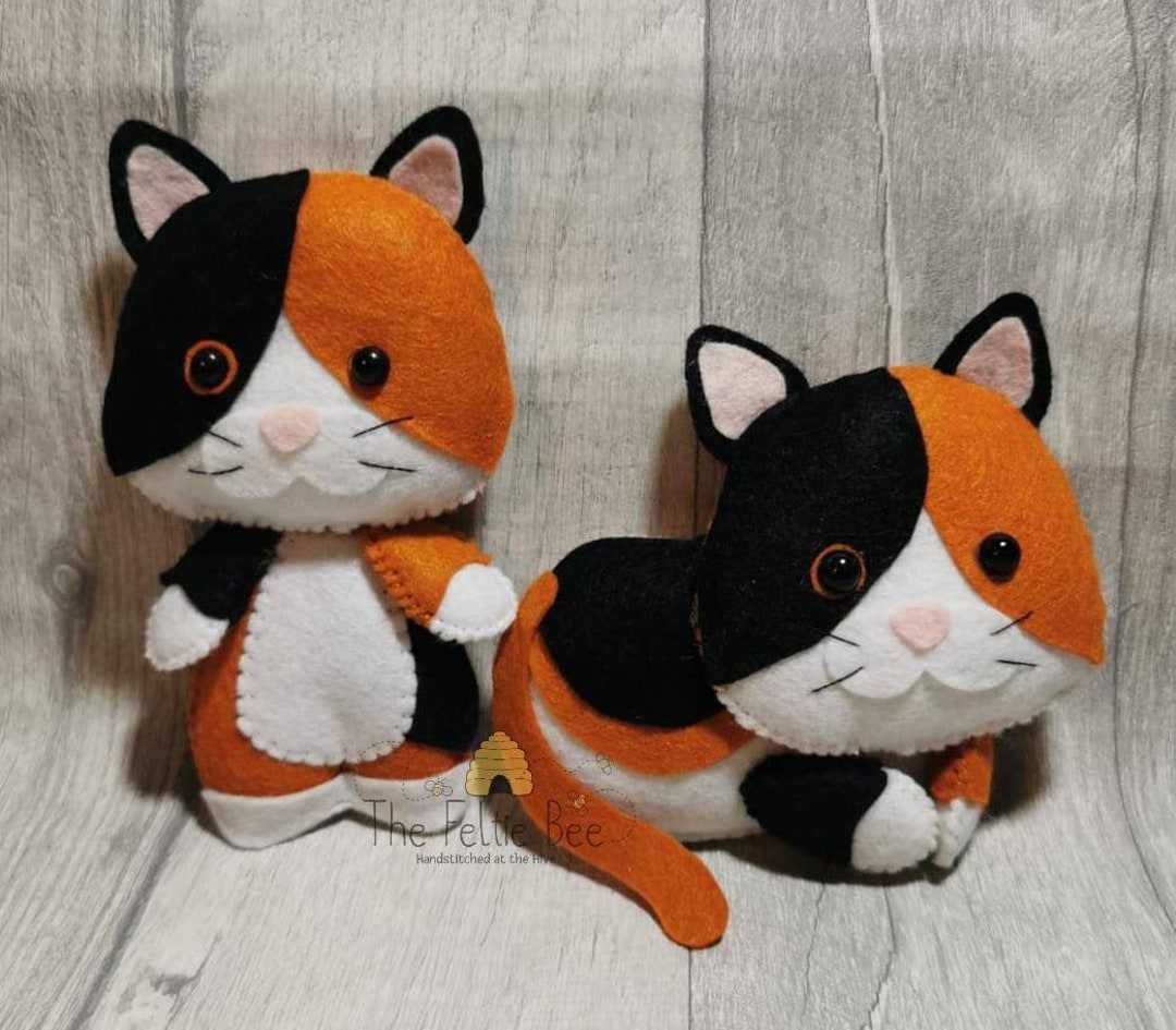 Felt Calico Cat - Etsy