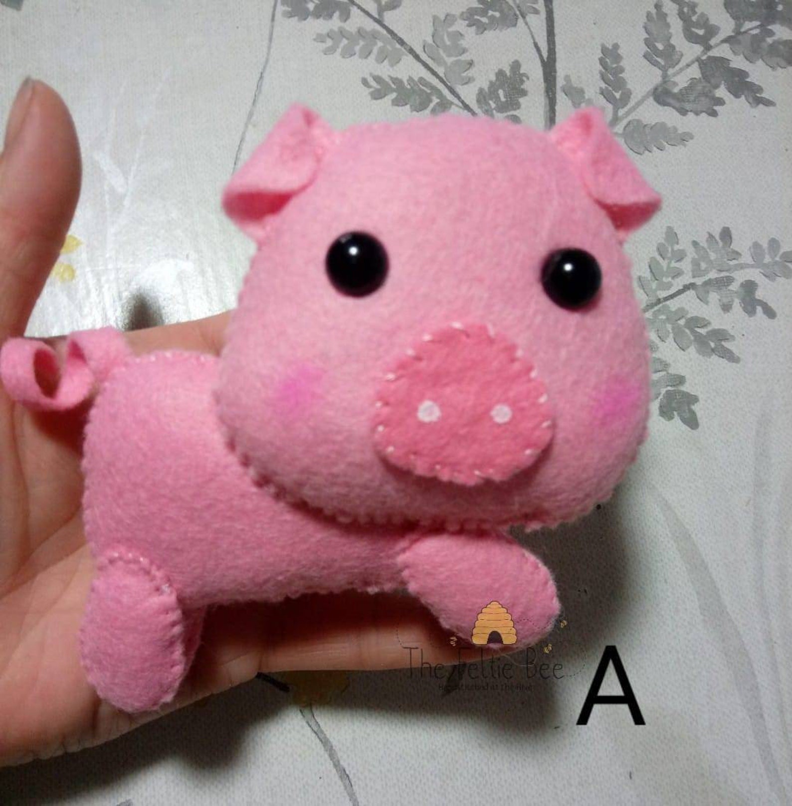 Felt Pig - Etsy