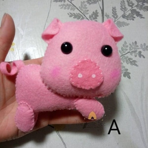 Felt Pig - Etsy
