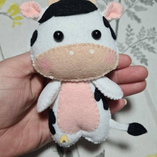 Felt Cow - Etsy