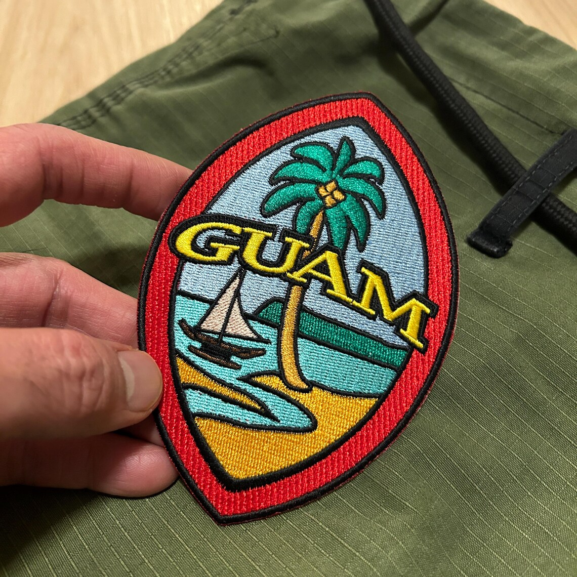 5" Modern Guam Seal Embroidered Patch - Etsy
