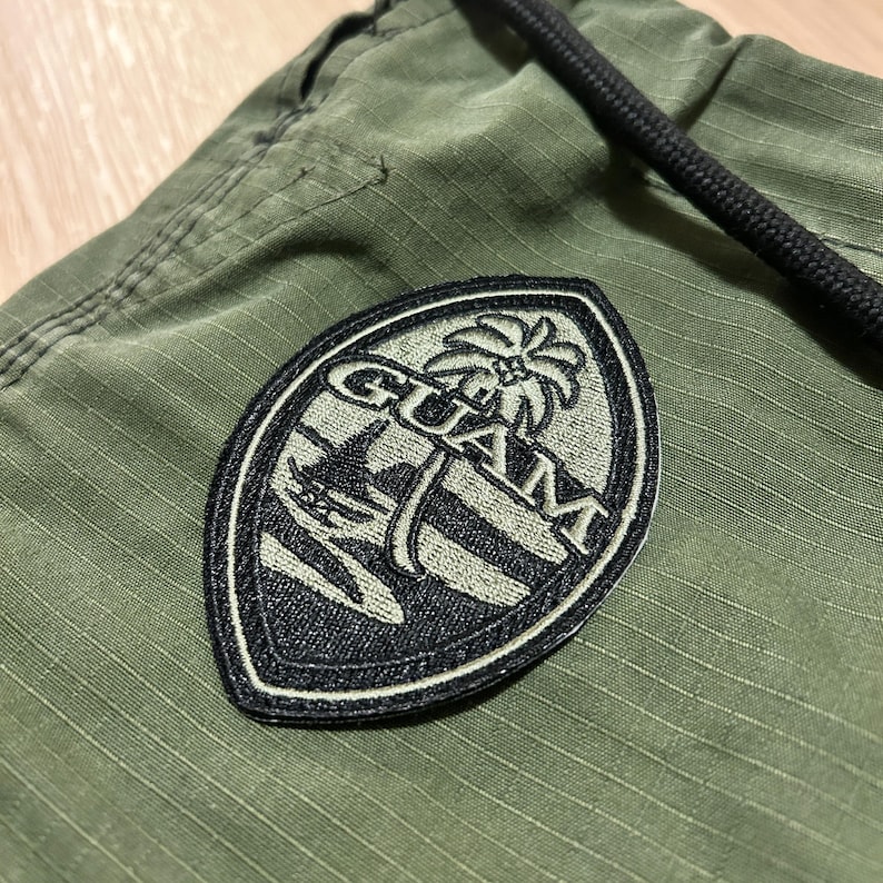 3.25" Military Green Guam Seal Embroidered Patch - Etsy