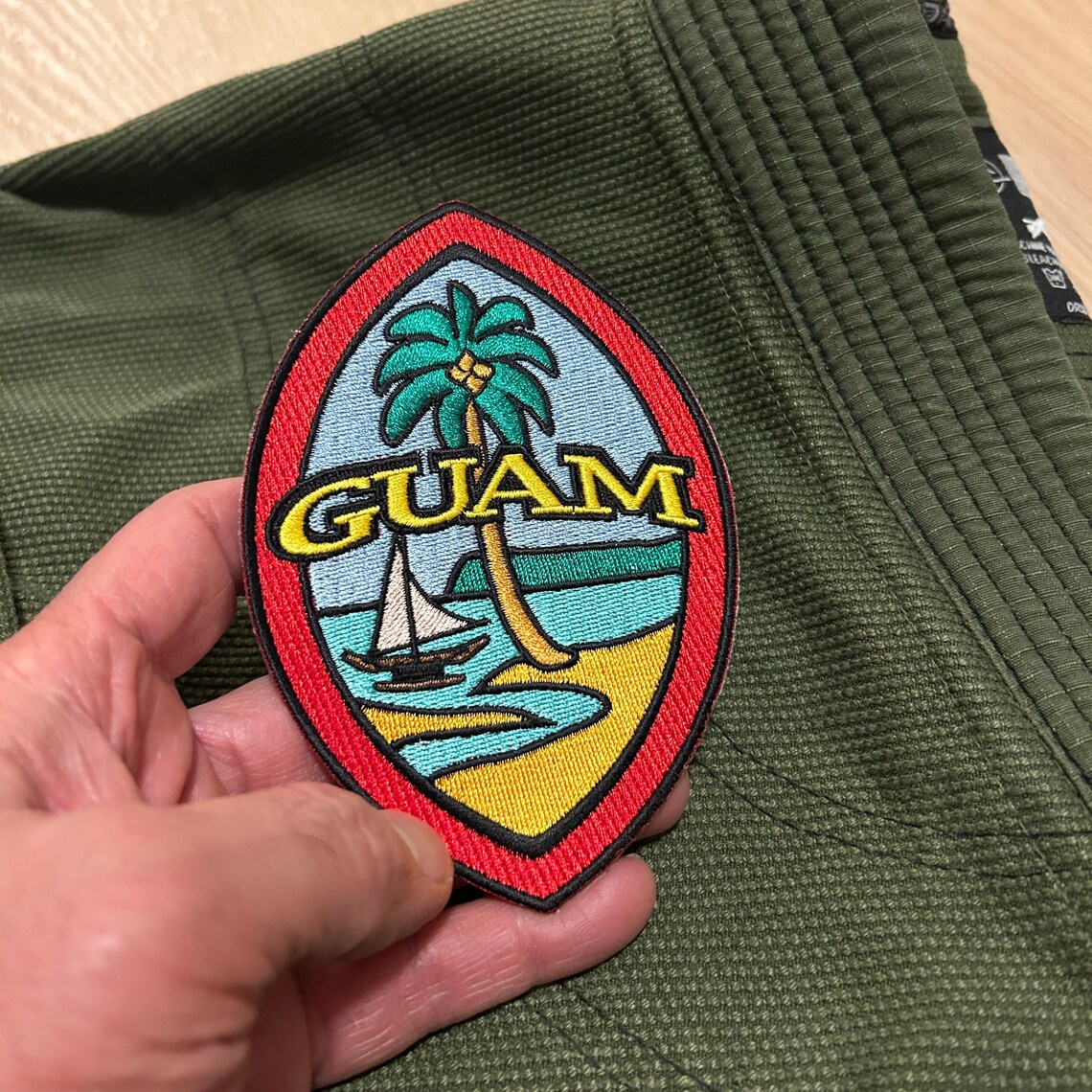 5" Modern Guam Seal Embroidered Patch - Etsy