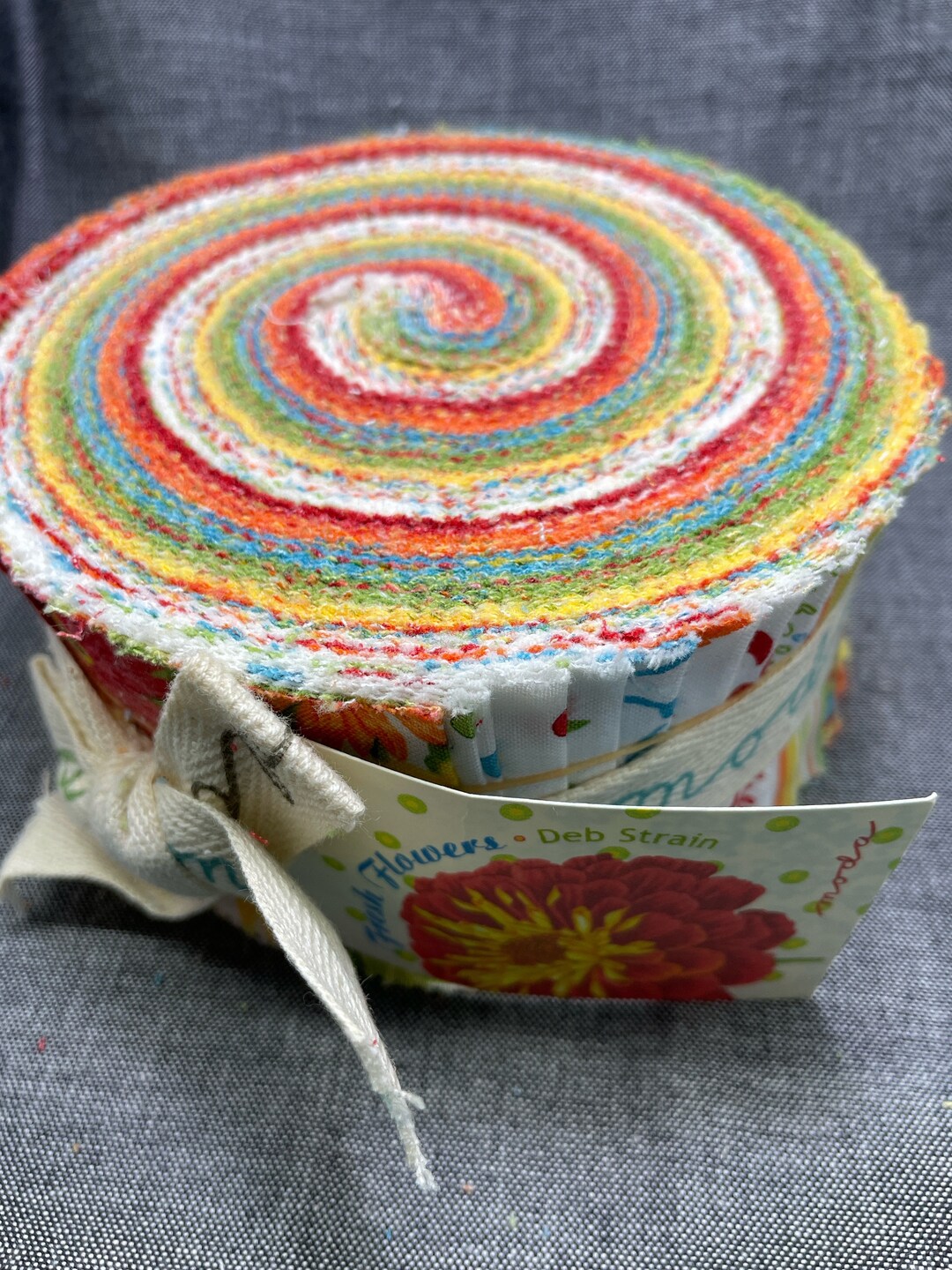 Fresh Flowers Jelly Roll by Deb Strain for Moda Fabrics - OOP - Etsy