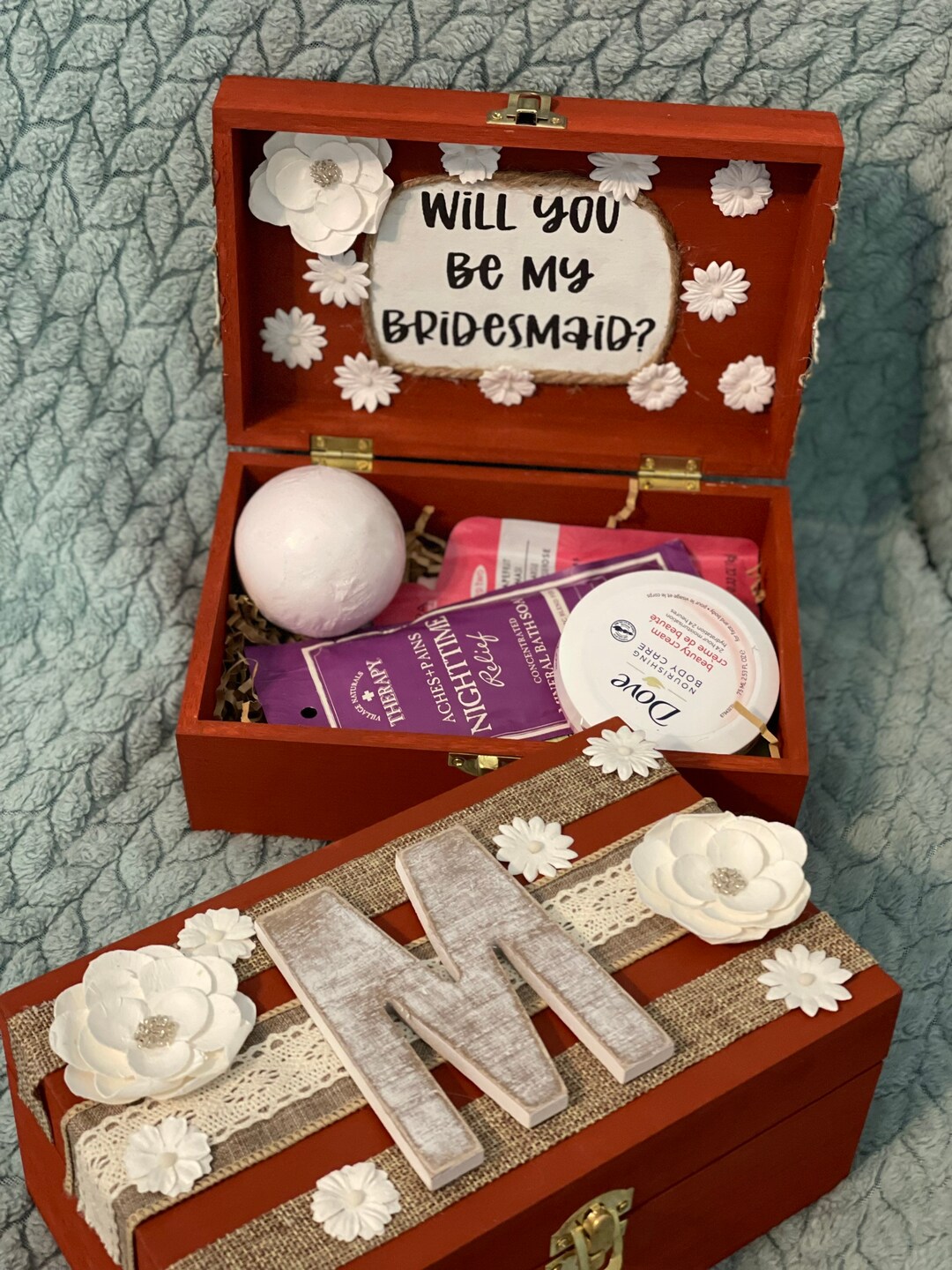 Rustic Bridesmaids Boxes - Etsy