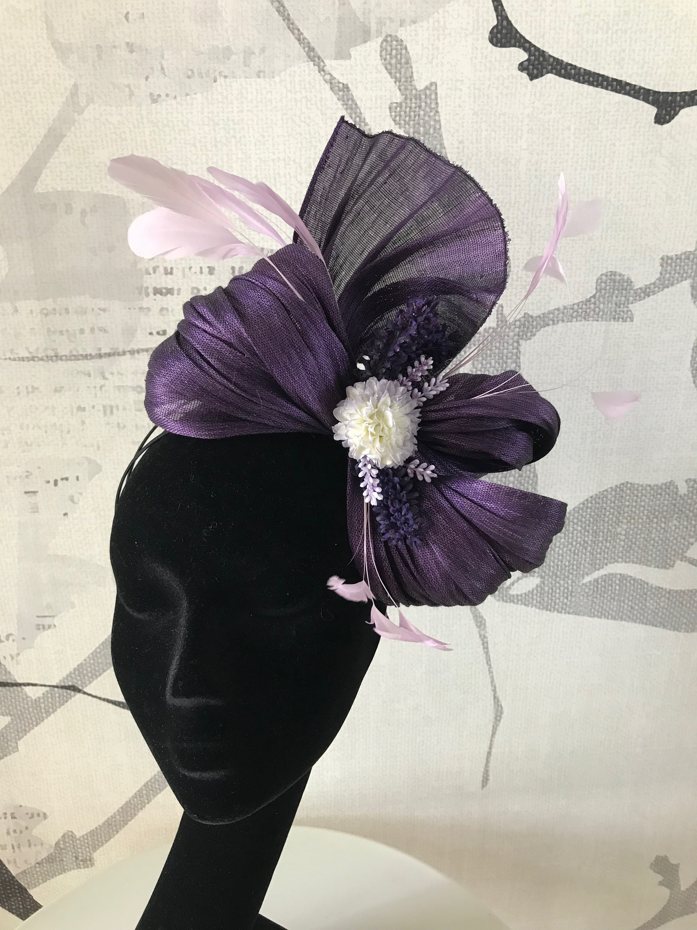 Millinery Headpiece Fascinator Races Wedding Swirl - Etsy